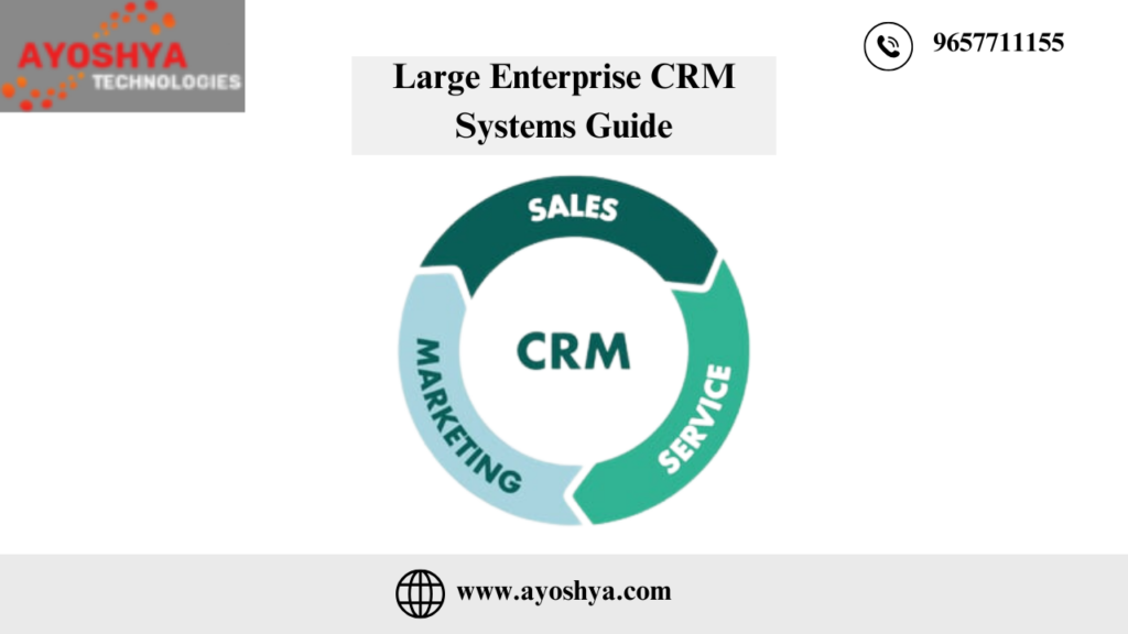 Large Enterprise CRM Systems - SAP & Oracle partner and support companies