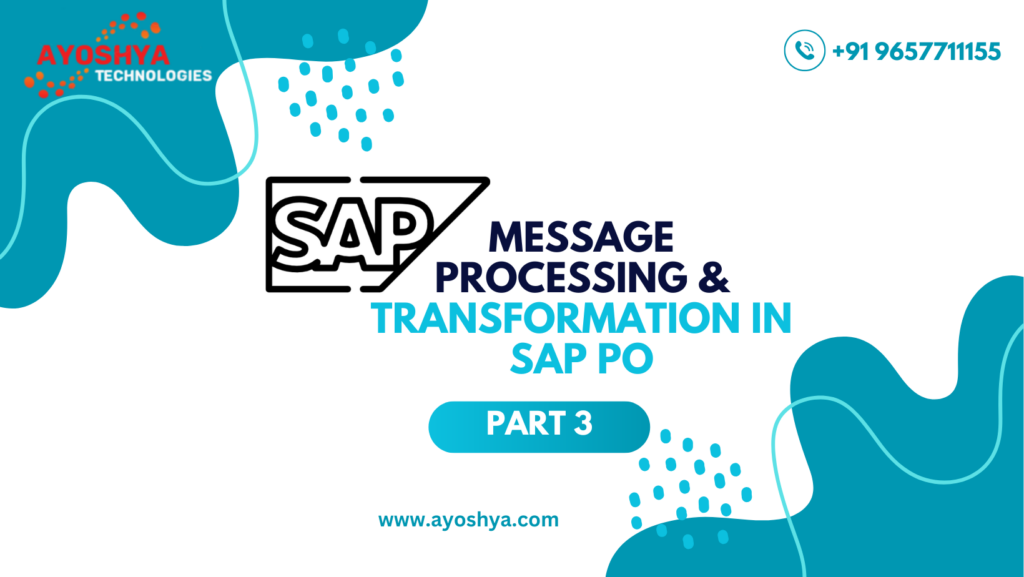 Message Processing & Transformation in SAP PO